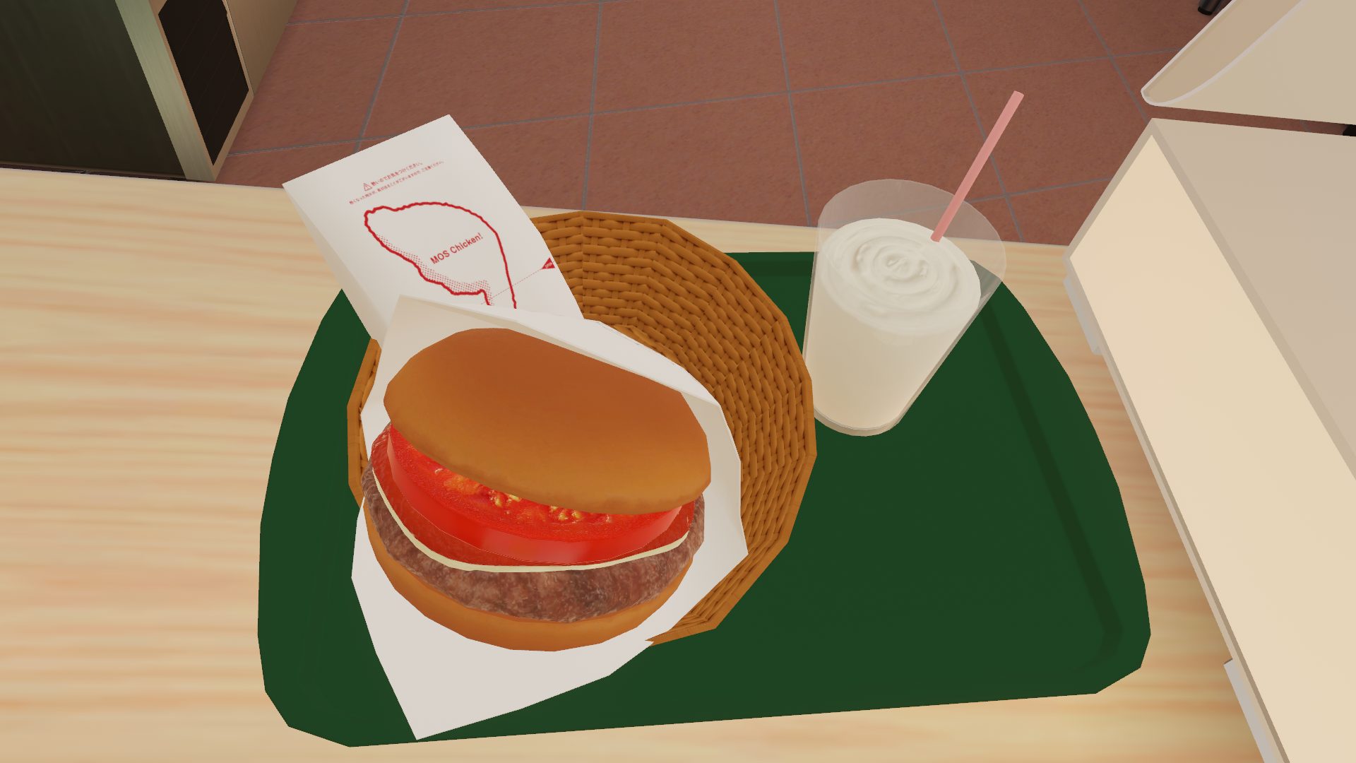 月面のモスバーガーに桜が咲いた！ VRChat・「MOS BURGER ON THE MOON」のリニューアル | メタカル最前線