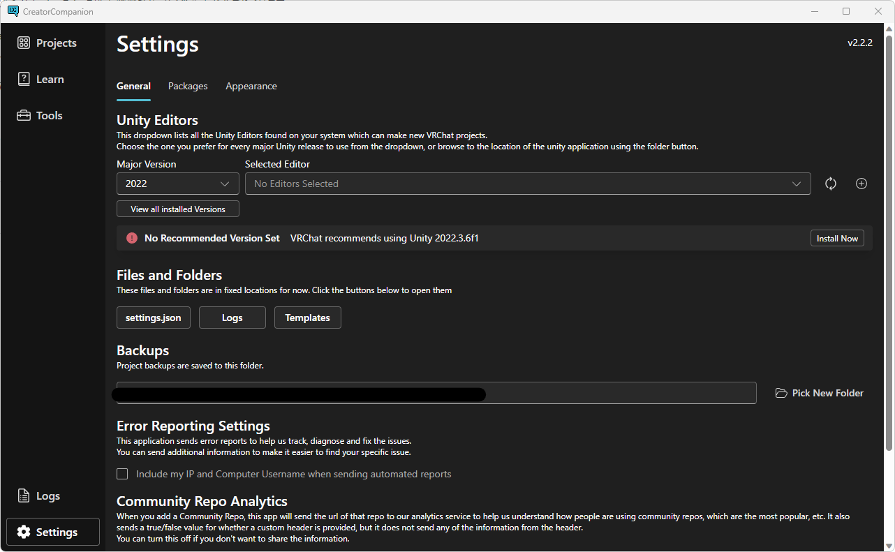 Unity2022対応のSDKがついに来た！移行するときはバックアップをしよう | メタカル最前線